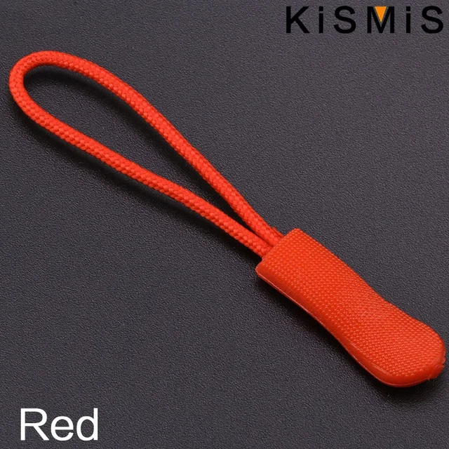 KISMIS 10PCS Zipper Head Extension Cord Tags Pulls Slider Cord Rope ...