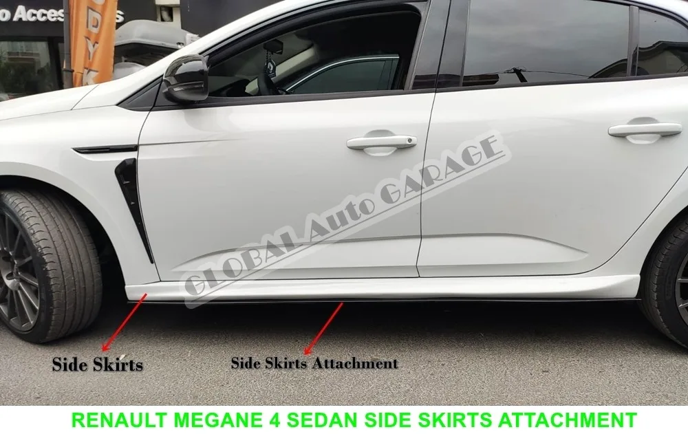 For Renault Megane 4 Sedan Side Skirts Attachment 2016-2020 Sill Trim ...