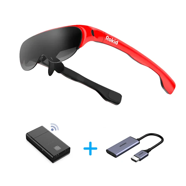 2022 Rokid Air 3D AR Glasses Foldable VR Smart Glasses At Home Play ...