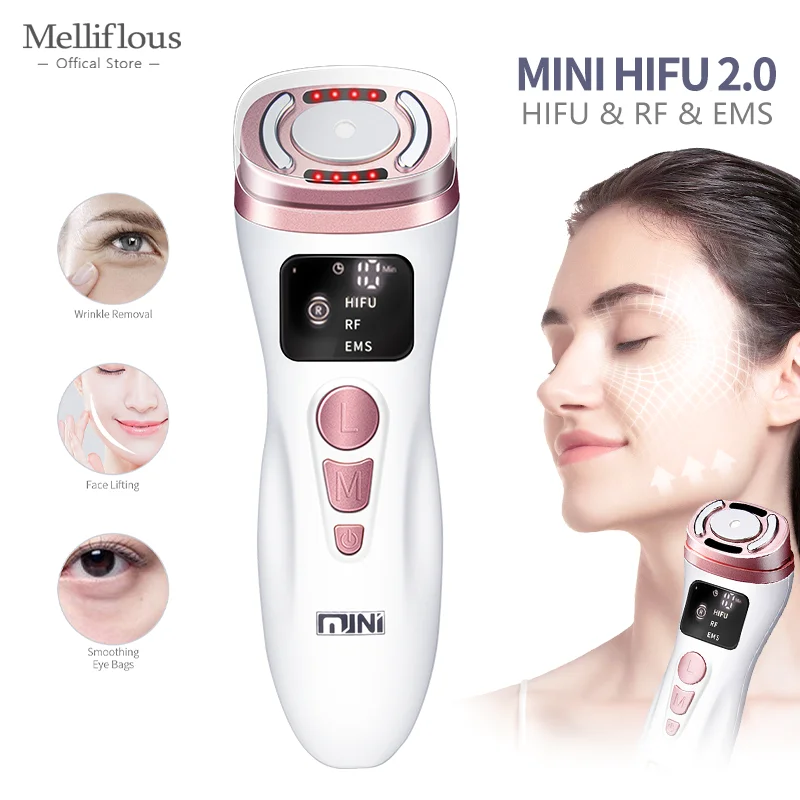 New Mini Hifu Machine Ems&rf Ultrasonic Massager For Firming Skin Care ...