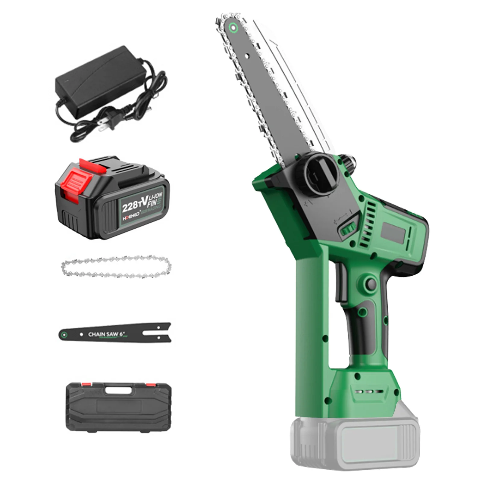 6-Inch-Brushless-Electric-Chain-Saw-Handheld-Chainsaw-Tree-Wood-Cutter ...