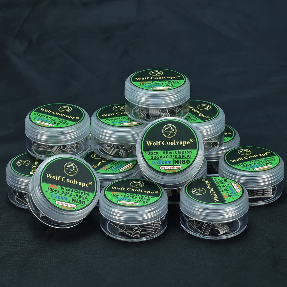 NI80-SS316L-A1-Alien-Fused-Clapton-Wire-Tiger-coils-Prebuilt-Coil-For ...
