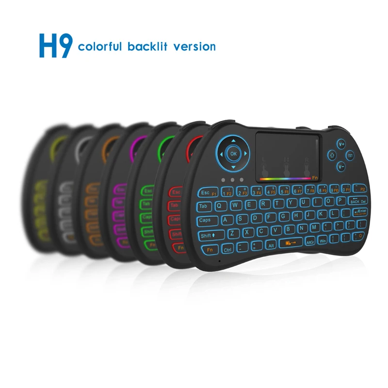 H9 Keyboard 7 Colors Rgb Backlit 2.4ghz Mini Wireless Keyboard English ...