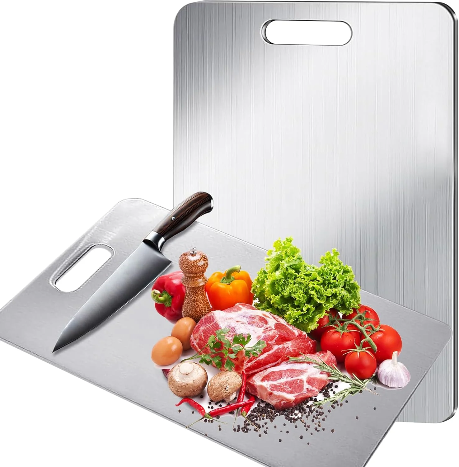 Kitchen cutting board, double-sided food-grade titanium cutting board ...