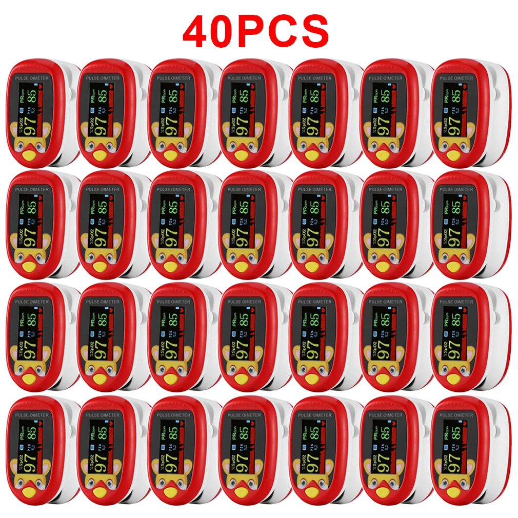 40PCS-Oximeter-Finger-Pulse-Oximeter-Pediatric-Blood-Oxygen-Saturation ...