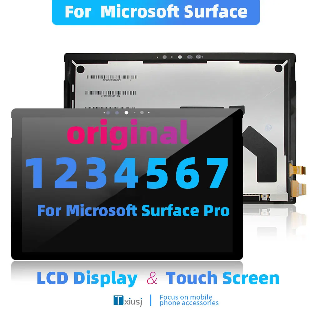 100% Test New LCD For Microsoft Surface Pro 1 3 4 5 6 7 LCD Display ...