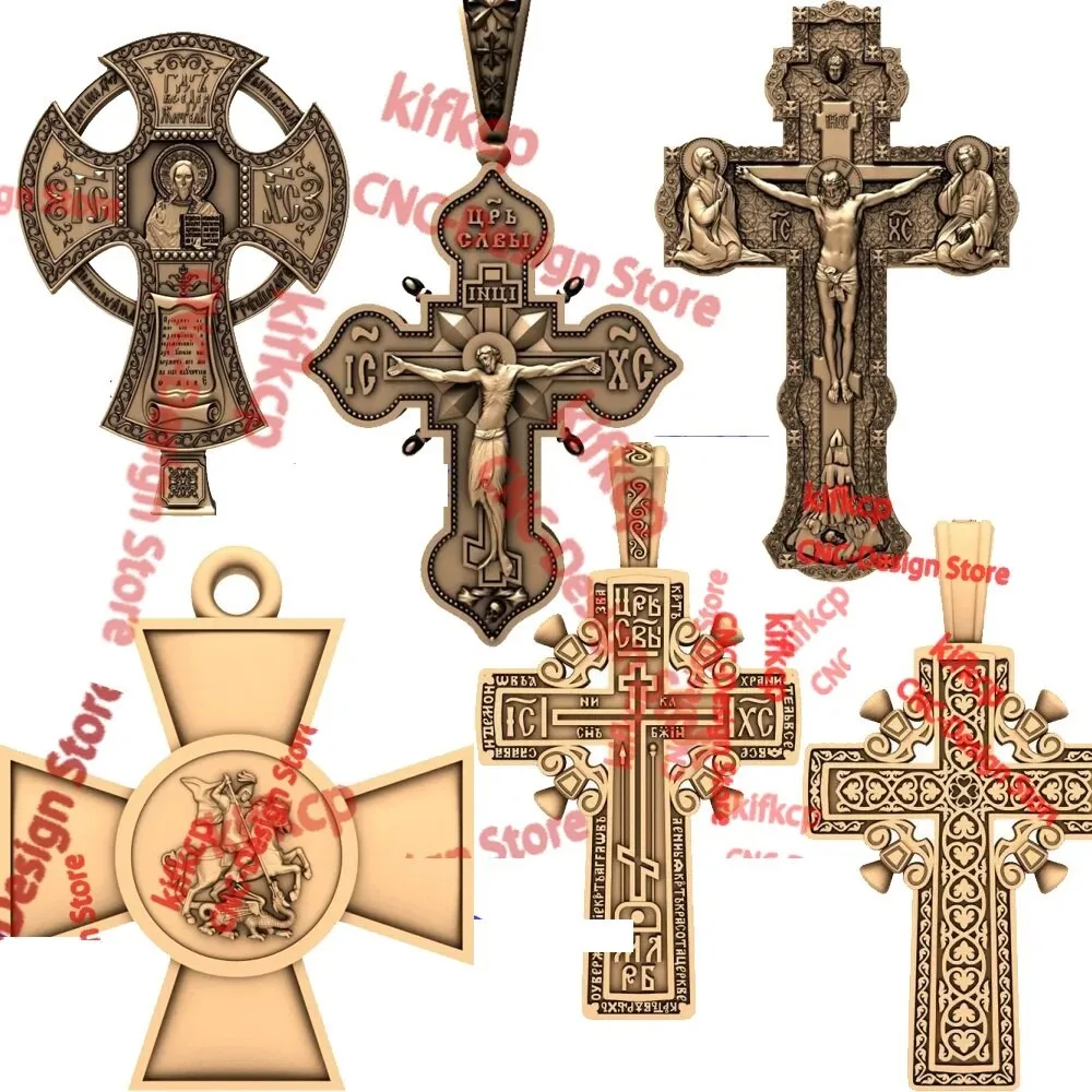65-Crosses-Crucifixion-Crucifix-3D-STL-Files-Religious-Digital-Model ...
