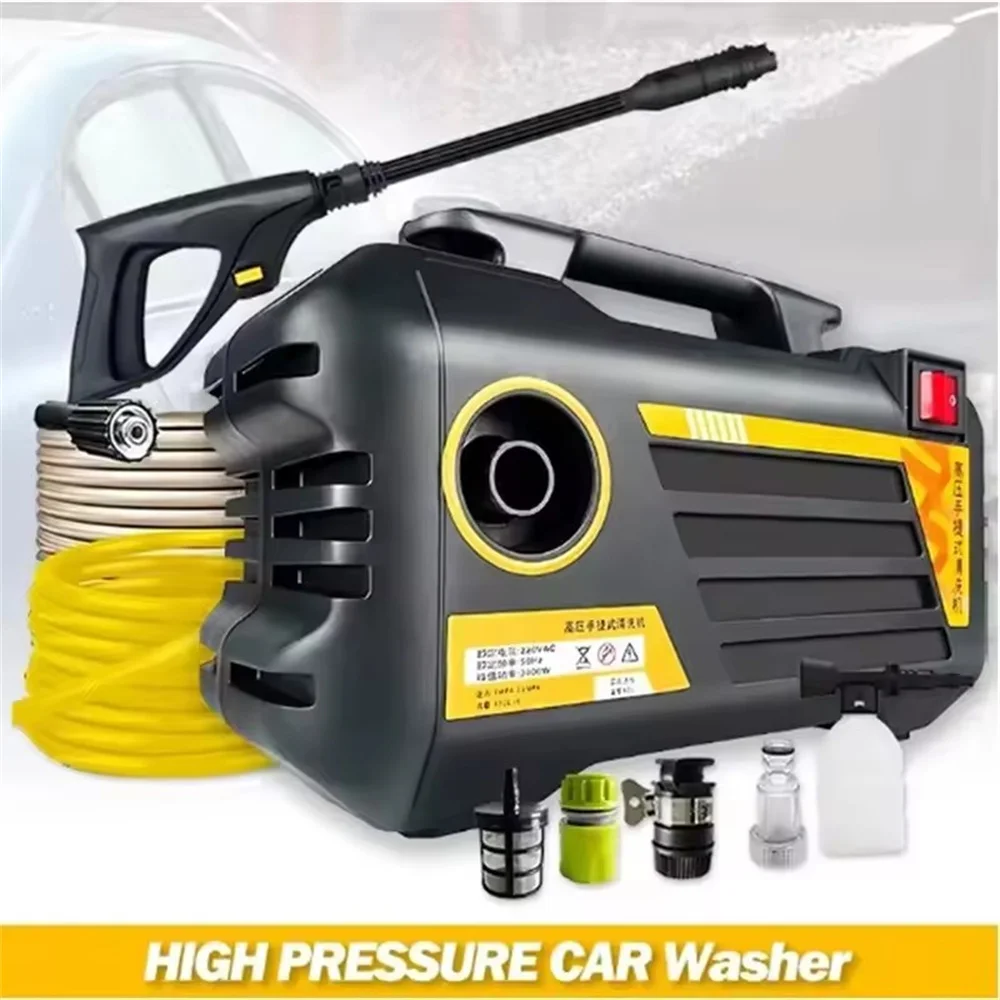 3000W High Pressure Washer Portable Cleaner Adjustable Water Pressure ...