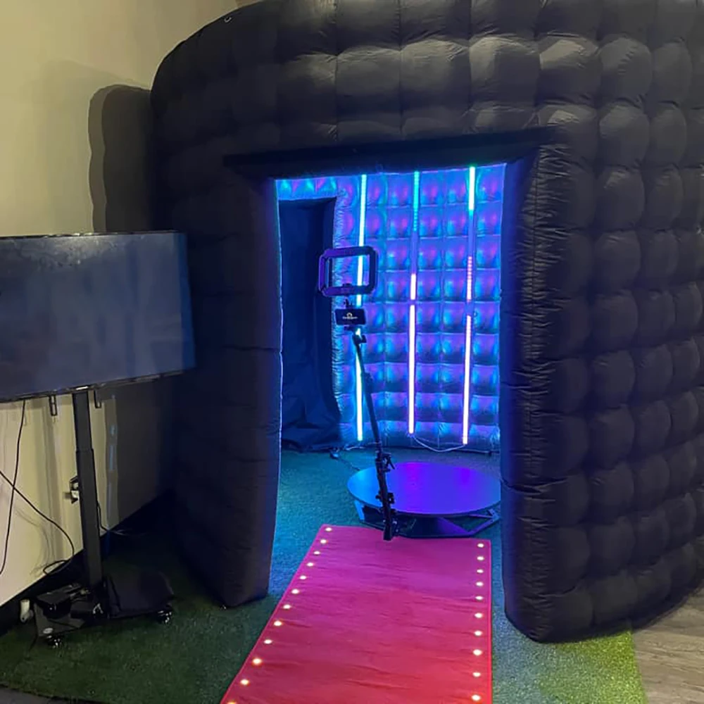 10ft-Inflatable-RGB-Led-Background-360-Photo-Booth-Enclosure-360-Photo-Booth-Enclosure ...