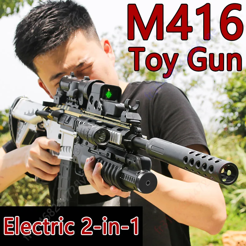Nieuwe-M416-Watergel-Gun-Blaster-Elektrische-Handleiding-2-Modi-Speelgoed-Pistool-Luchtgeweer ...