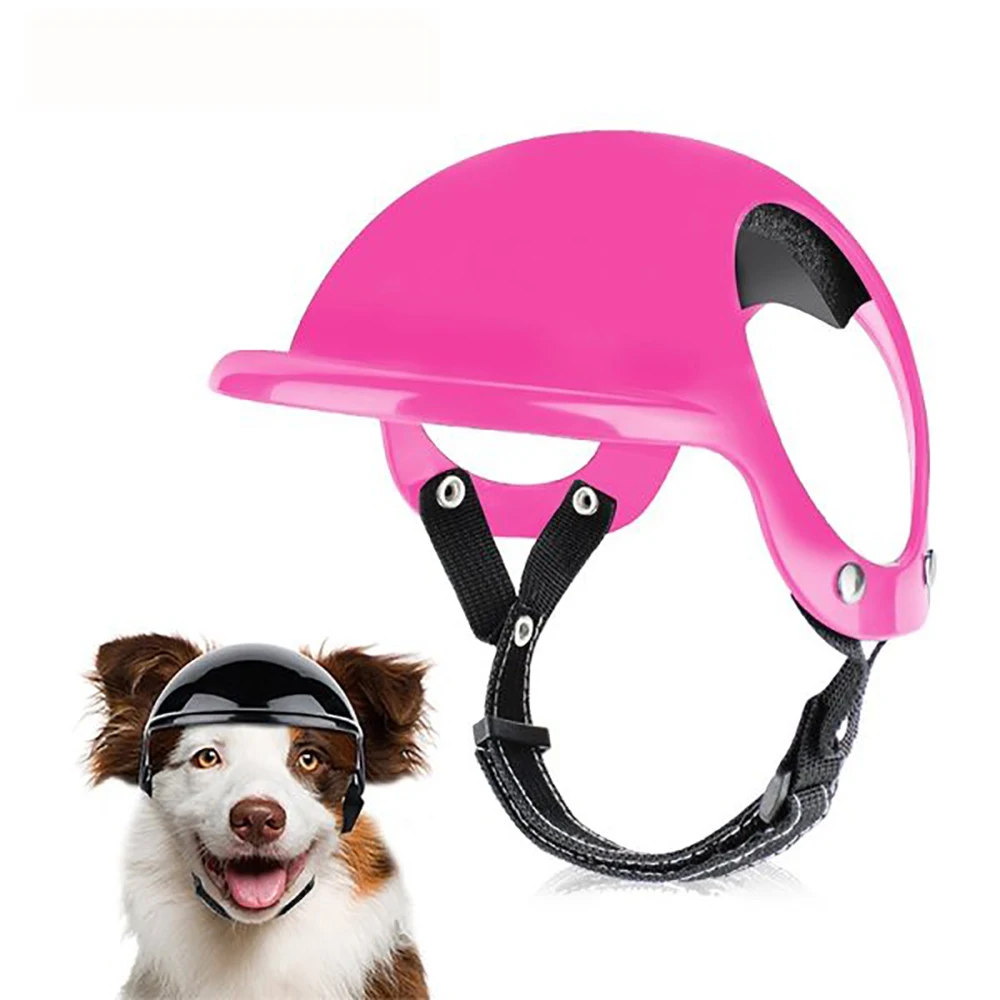 Dog Helmet Motorcycle Helmet with Ear Holes, Dog Safety Hat with ...
