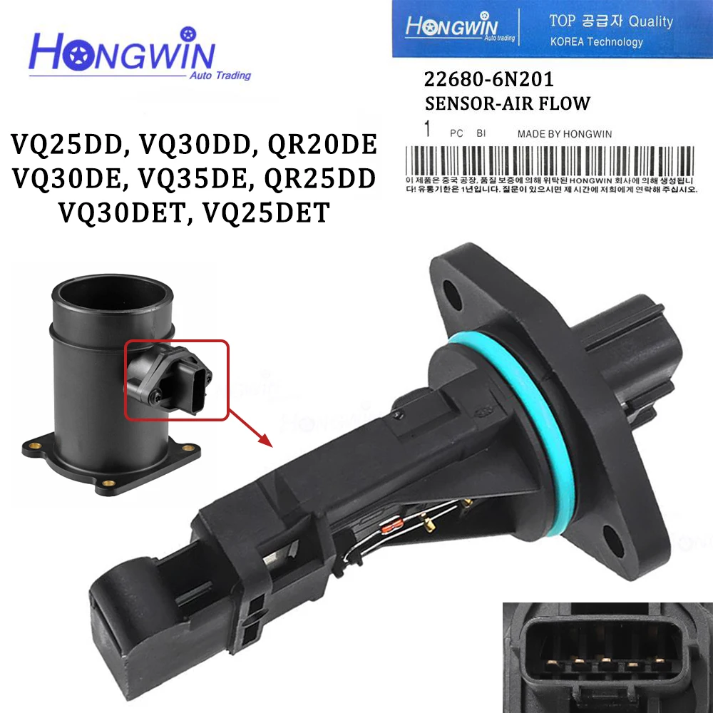 Air-Flow-Meter-MAF-Sensor-22680-6N201-For-Nissan-Micra-K11-X-trail-T30 ...