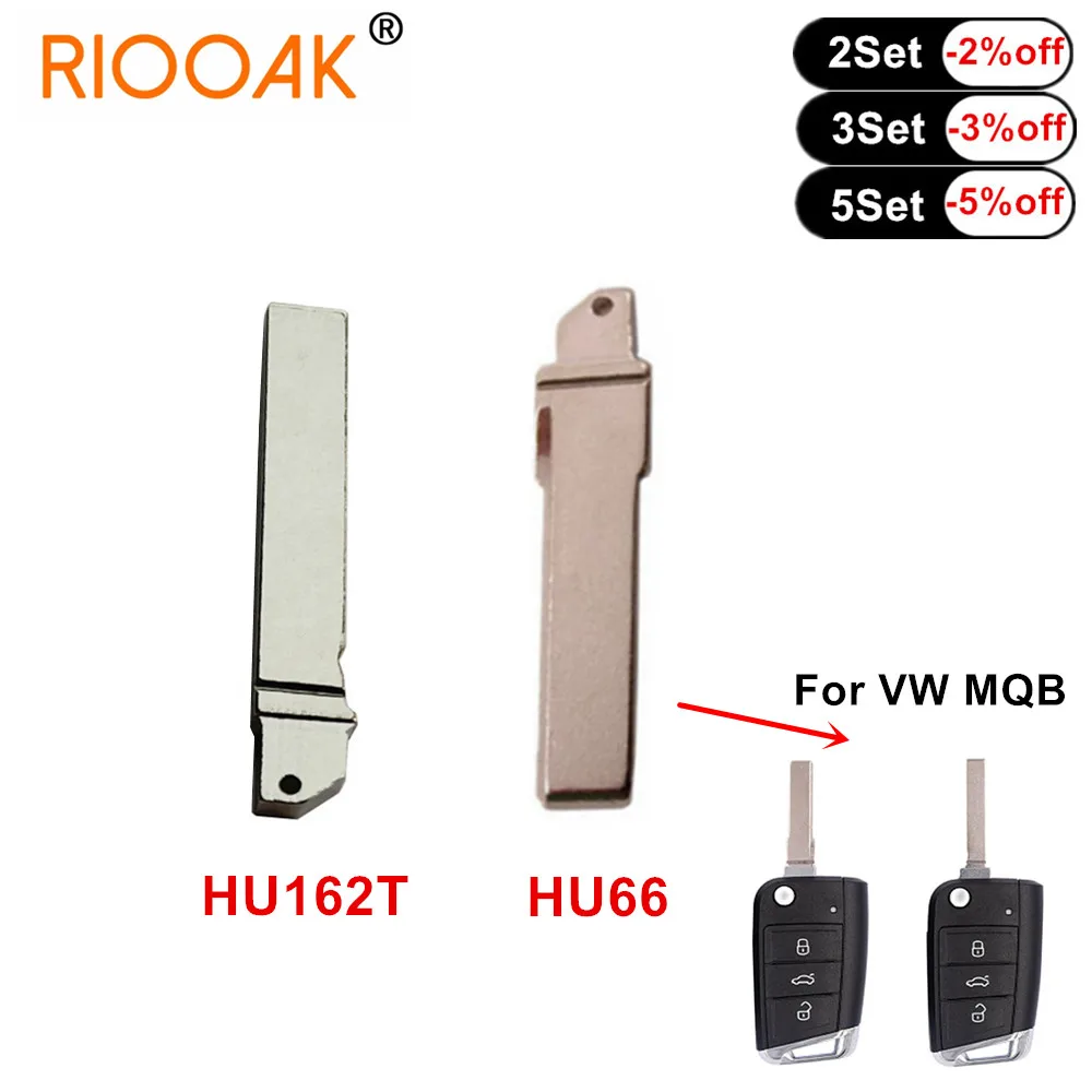 10pcs-New-Metal-Blank-Replacement-Car-Key-Blade-Original-Blade-HU66 ...