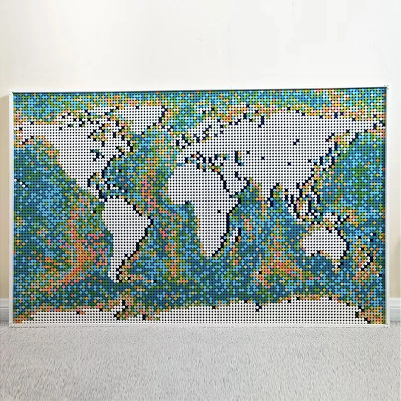 Art-World-Map-Building-Blocks-Pixel-Decorative-Model-Bricks-S-rie ...