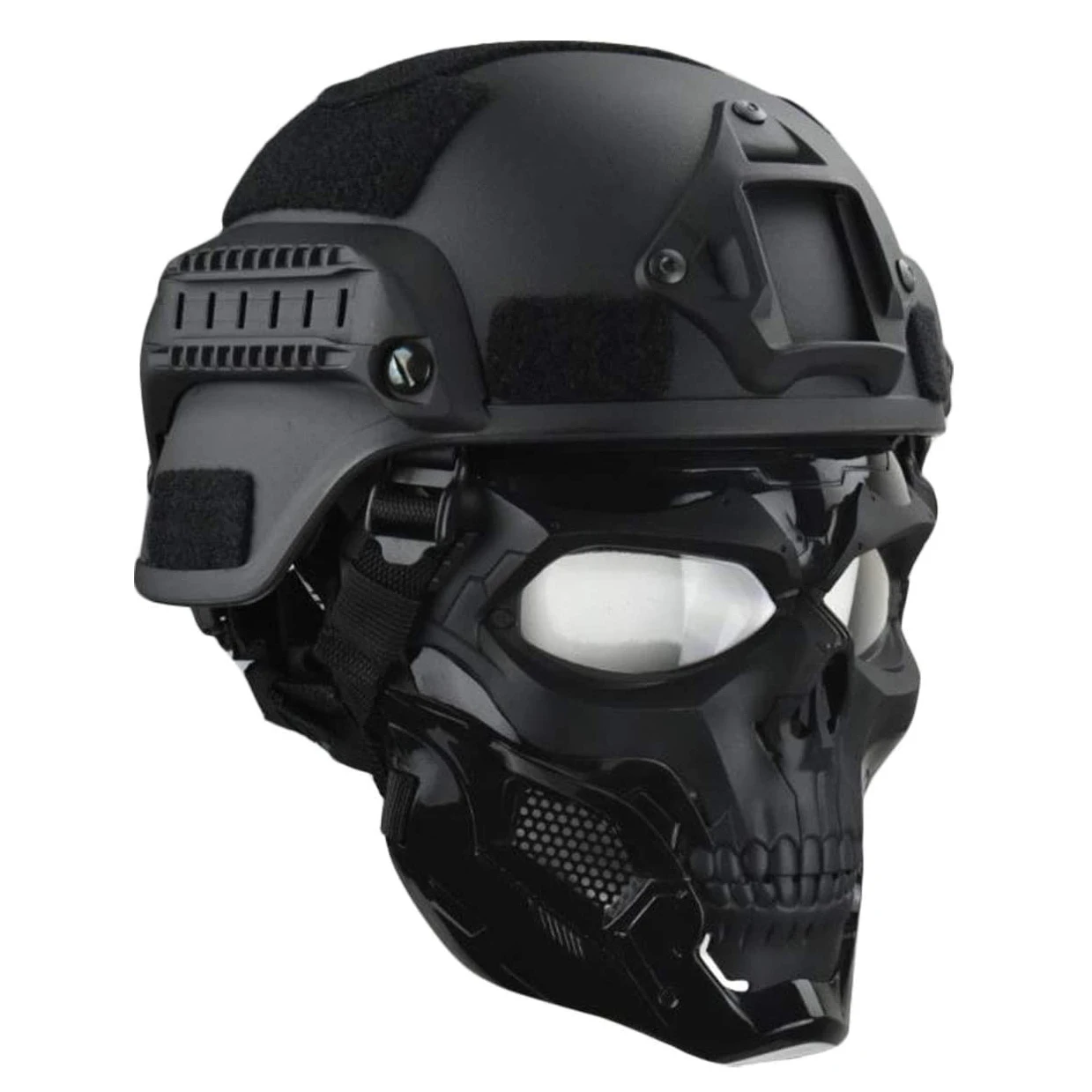 Skull-Full-Mask-and-Fast-Tactical-Helmet-Protective-Full-Face-mask-with ...