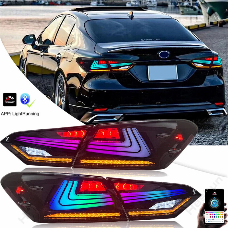 RGB-LED-Tail-Lights-for-Toyota-Camry-SE-LE-XSE-XLE-TRD-2018-2019-2020 ...