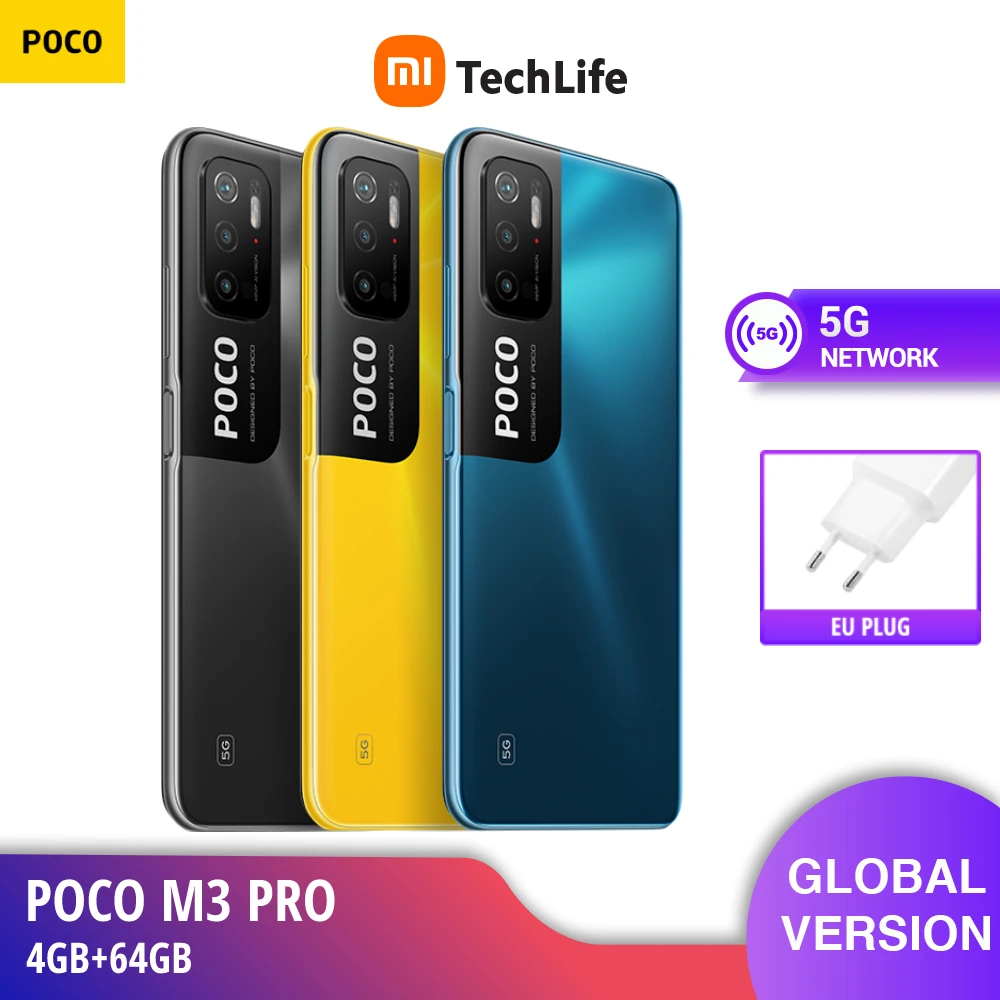 Global-Version-POCO-M3-Pro-5G-Brand-New-Sealed-MediaTek-Dimensity-700 ...