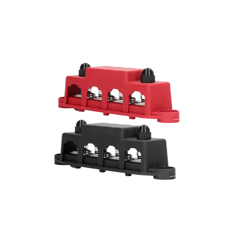 Distribution Block HKZTUY 4 Post Power Bus Bar With Cover Marine ...