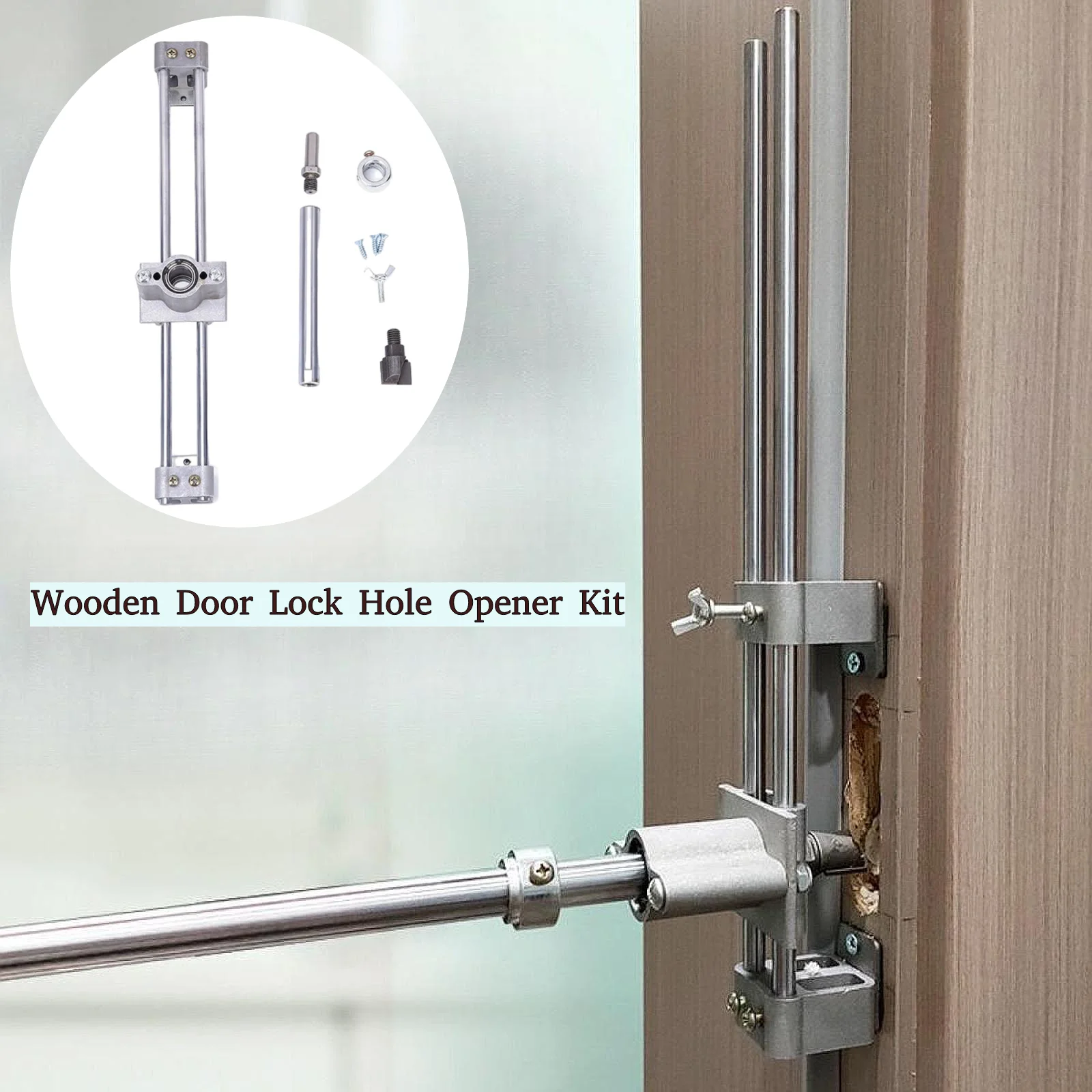 Door Lock Hole Opener Kit for Wooden Door Mortising Machine Key Hole ...