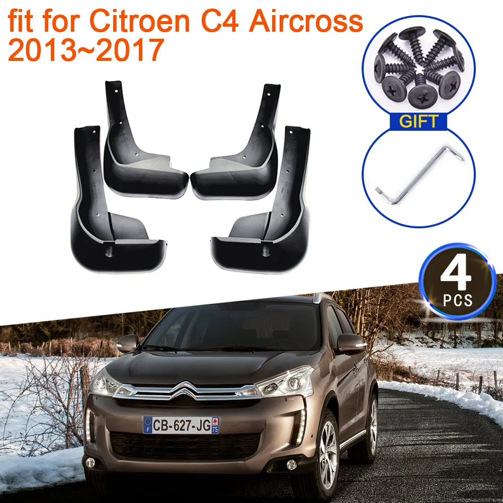for-Citroen-C4-Aircross-2013-2014-2015-2016-2017-Mudflap-Mudguard ...