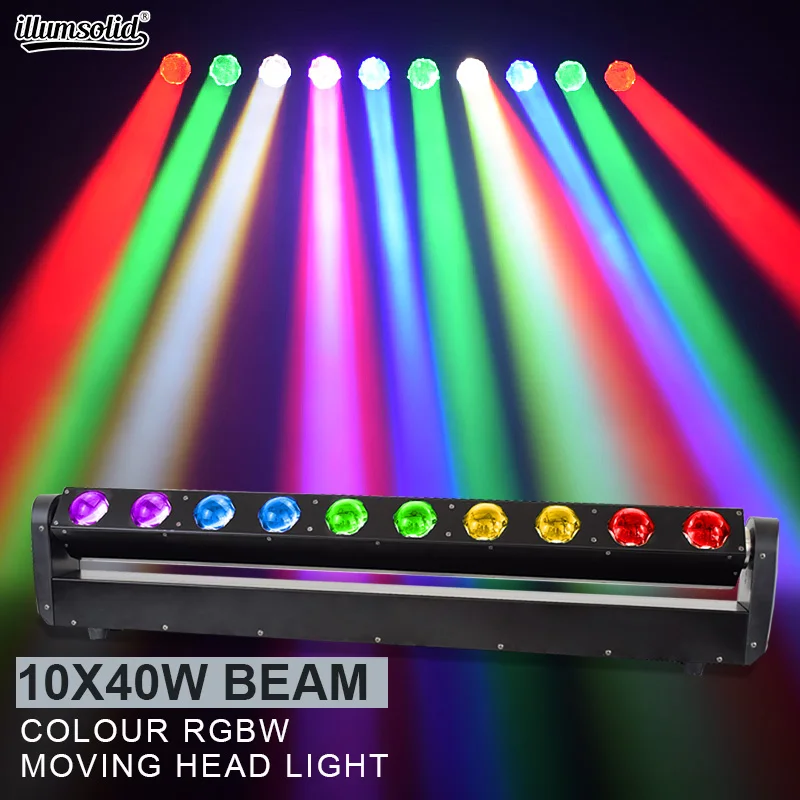 LED-10X40W-Beam-Lights-Moving-Head-RGBW-4In1-DJ-Light-DMX512-Halloween ...