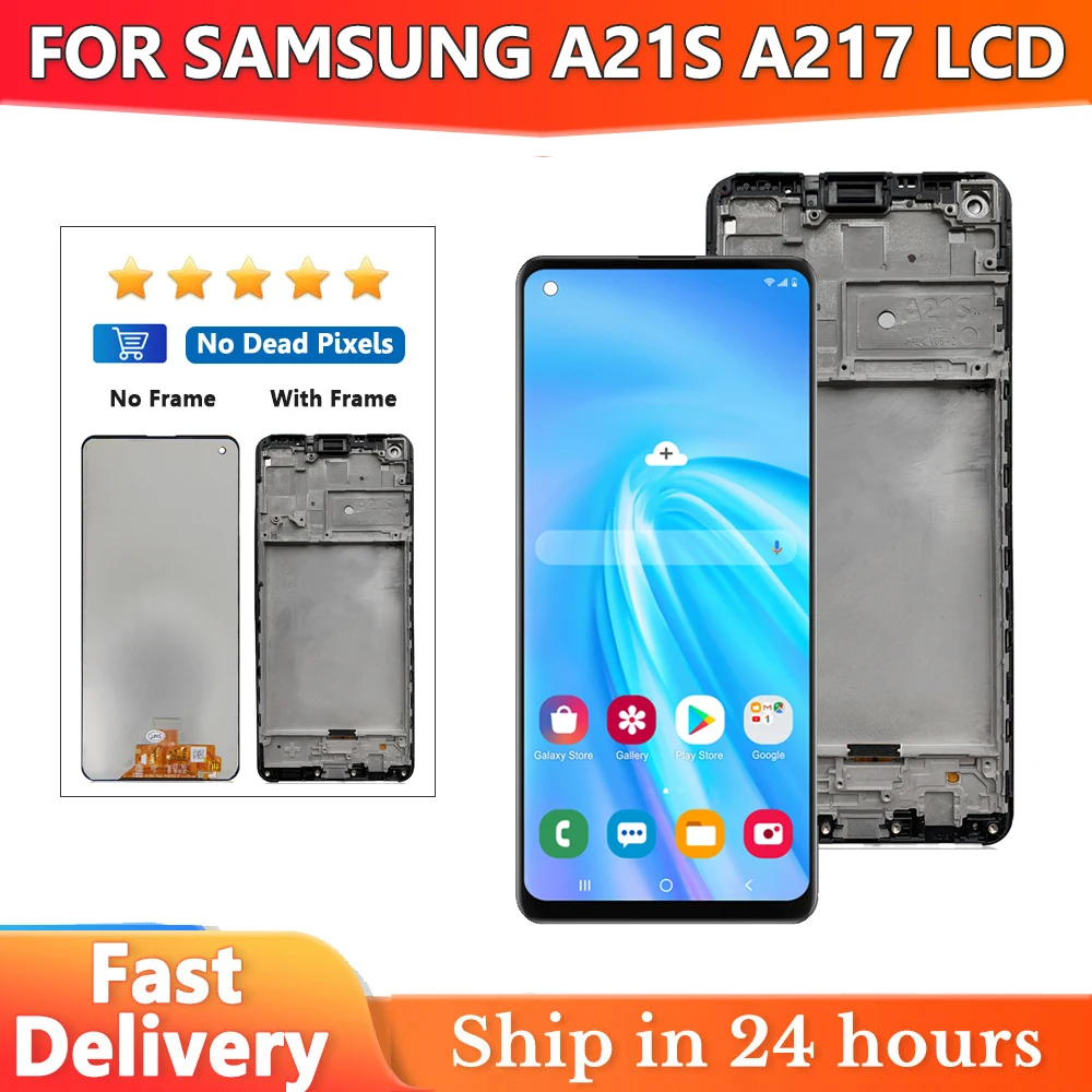 Tested-6-5-Display-with-frame-for-Samsung-A21s-A217-SM-A217F-DS-LCD ...