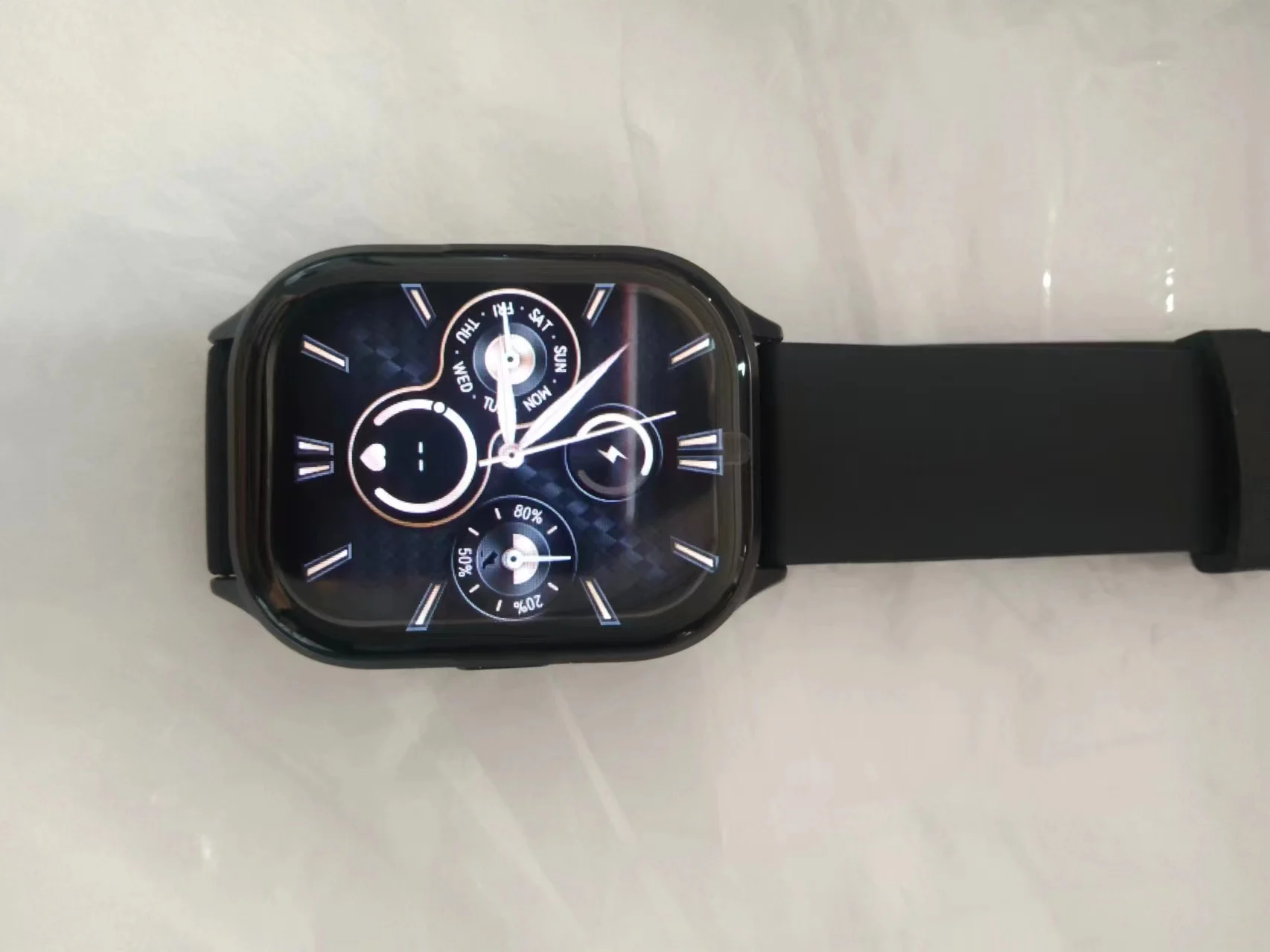 New AMOLED Screen Smart Watch Always Show Time Bluetooth Call Series 8 High Refresh Rtae NFC ...