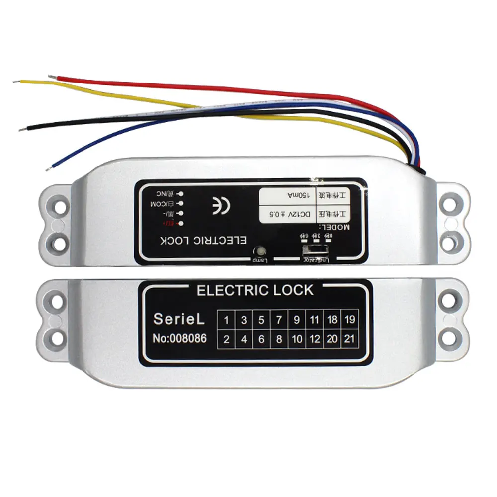 DC12V-Electric-Drop-Bolt-Lock-Electronic-Mortise-Lock-Time-Delay-Fail ...
