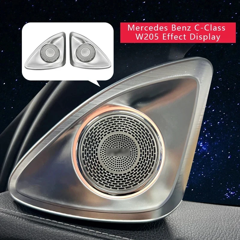 LED-Ambient-Light-Tweeter-Speaker-64-Colors-4D-Rotating-For-Mercedes ...