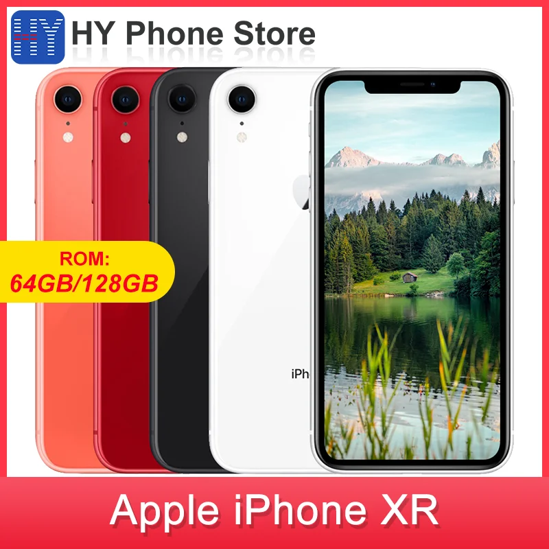 Apple-Smartphone iPhone XR com Face ID, 64GB, 128GB, Chip A12 Bionic, 6 ...