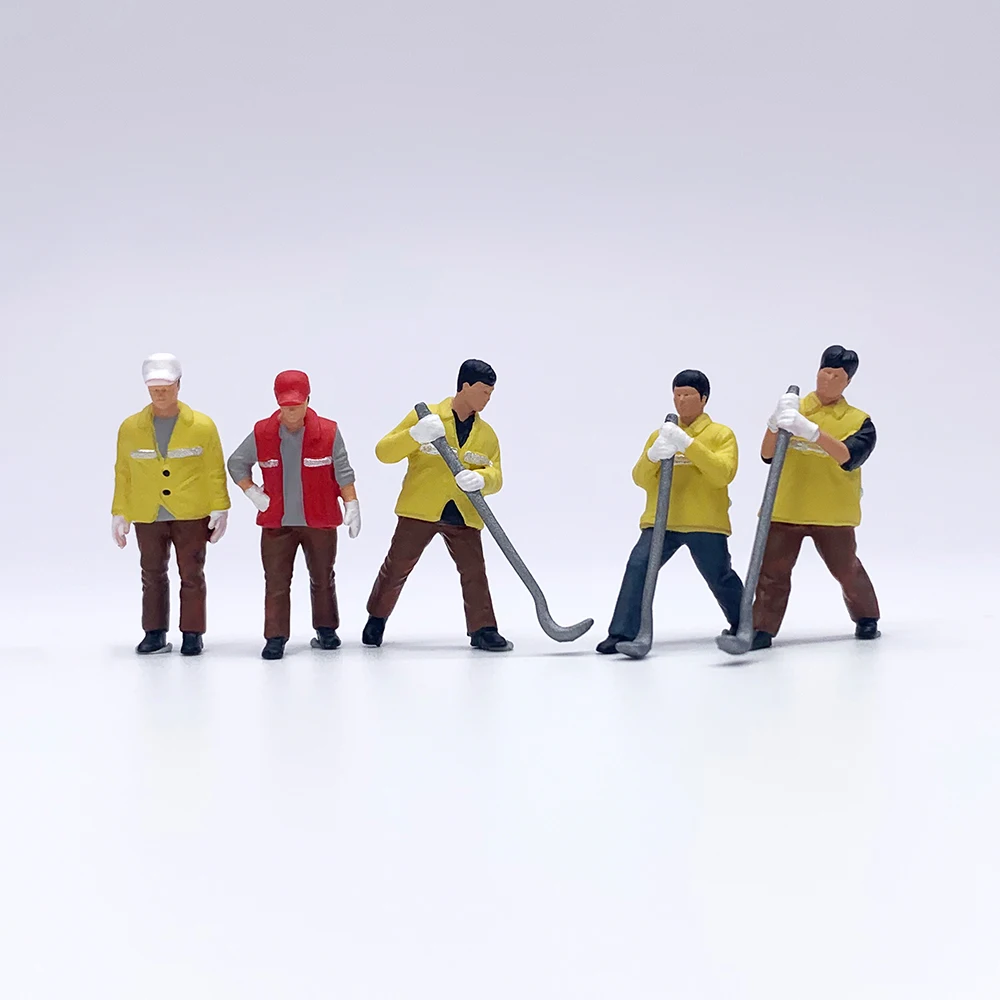 1:87 Scale B0019 Ho Yellow Clothes Railway Maintenance Staff Train Work ...