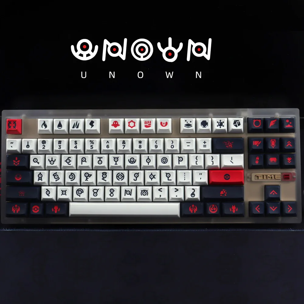 Unown Keycaps PBT Dye-Sub Set Cherry Profile Key Set for Mechanical ...