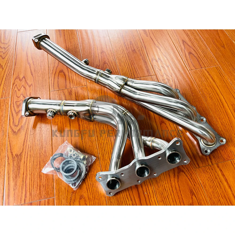 KUNGFU-PERFORMANCE-SS304-Catless-N52-Header-For-N52-N53-E90-E91-E92 ...