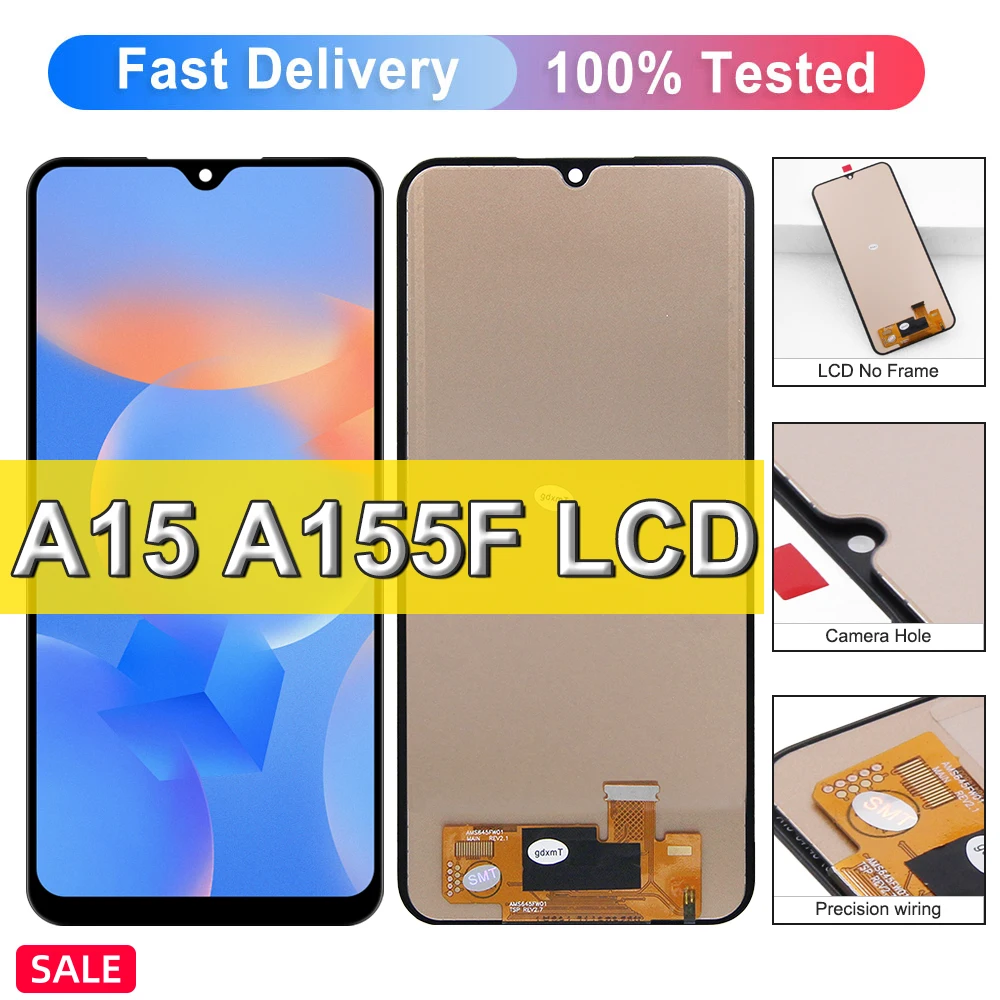 6-5-TFT-OLED-A15-Screen-For-Samsung-Galaxy-A15-A155F-Touch-Screen ...
