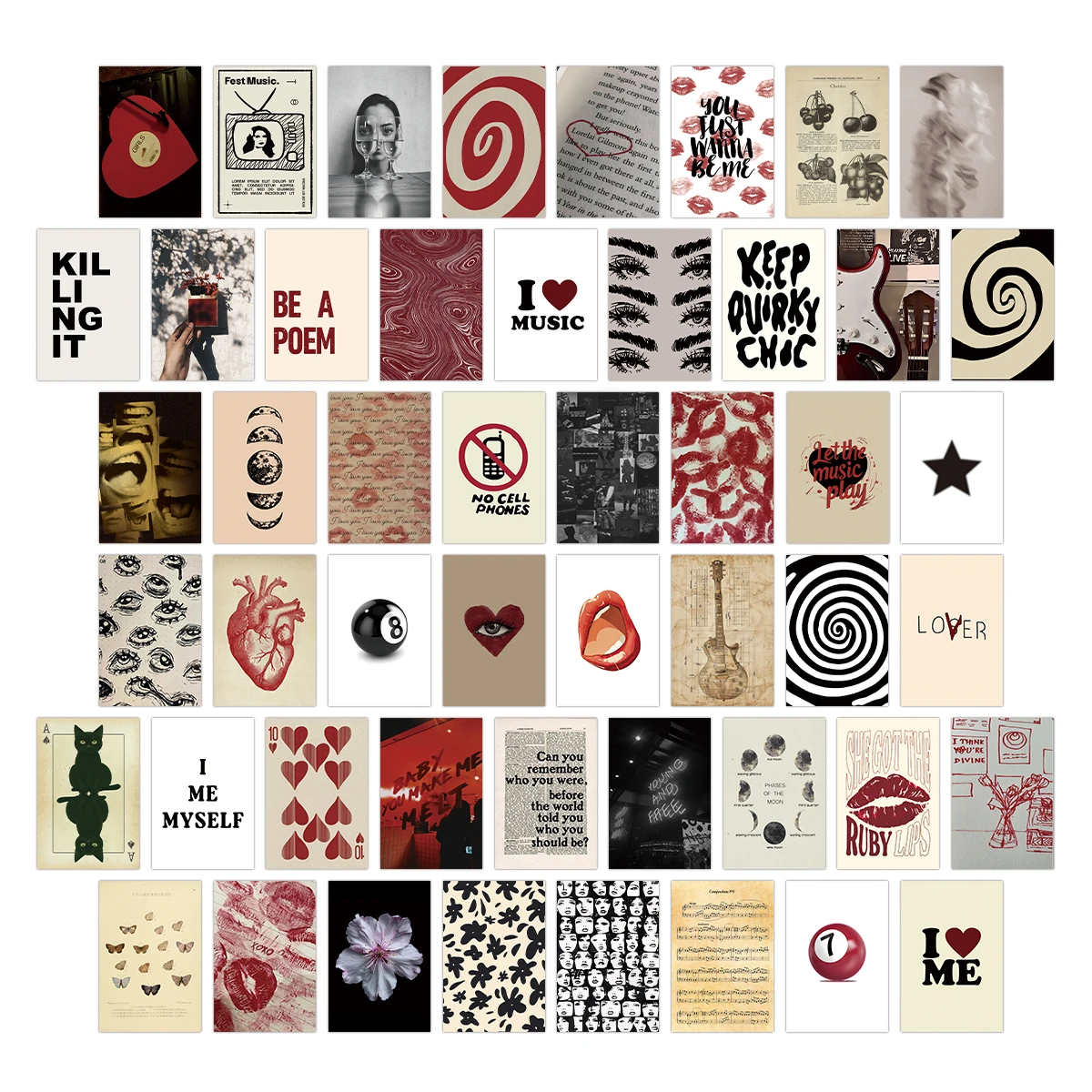 50pc-Downtown-Style-Women-Posters-Wall-Art-Prints-Decor-For-Bedroom ...