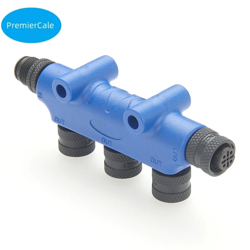NMEA 2000 N2k 3 Port Tee T Connector Marine M12 Thread IP67 3 Way ...