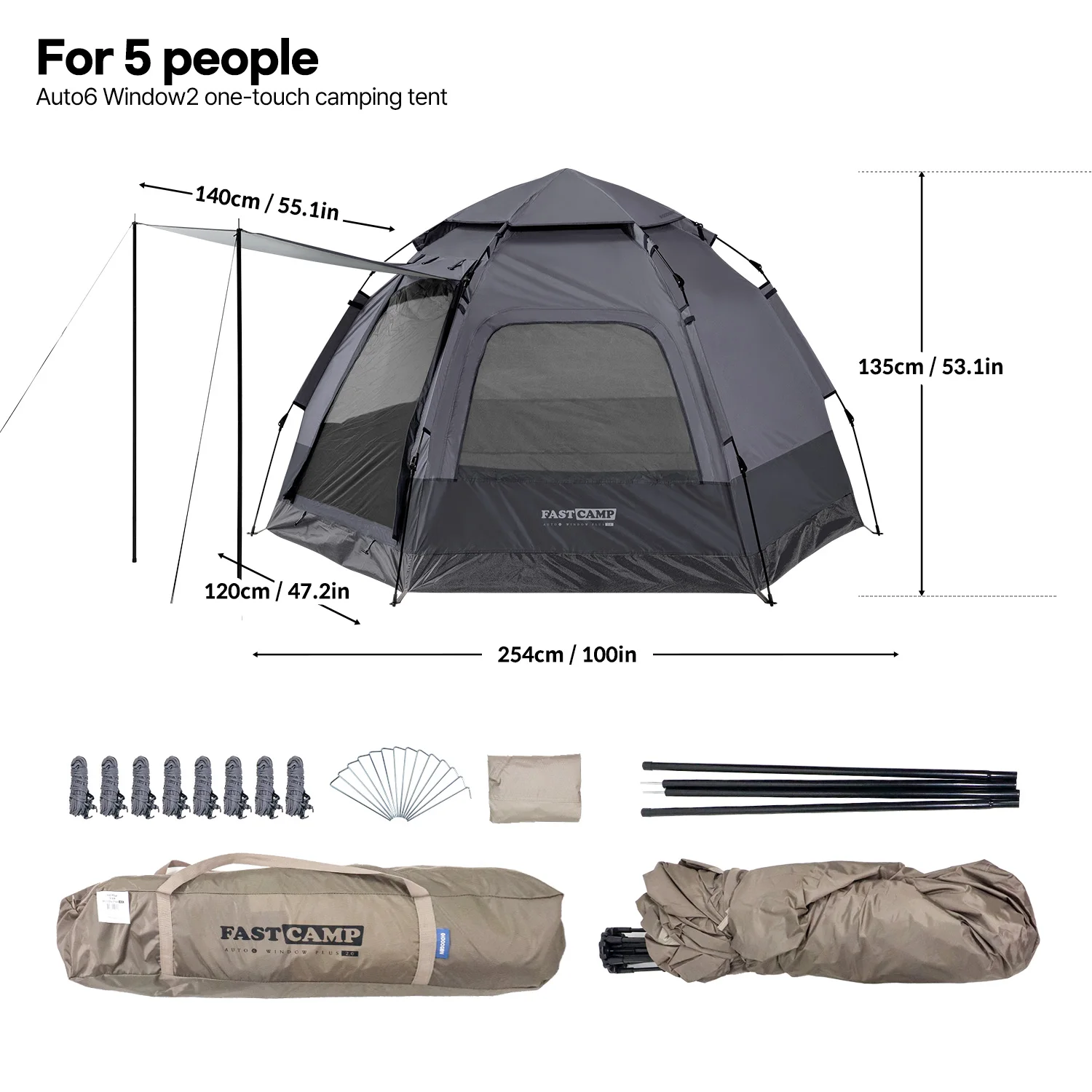 IDOOGEN Auto Camping Tent Auto6 Window2 - AliExpress 18