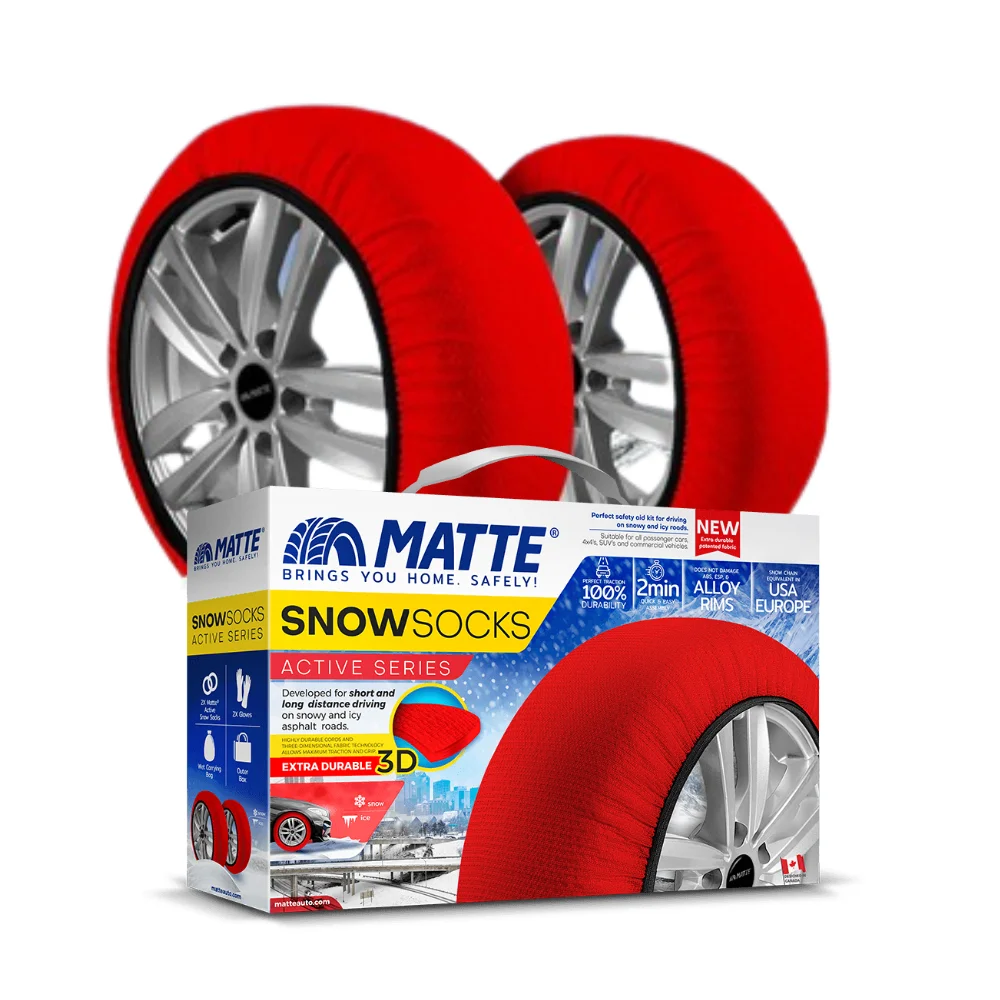 Matte-Snow-Tire-Socks-Automobile-Safe-Driving-For-Car-Truck-SUV-Snow ...