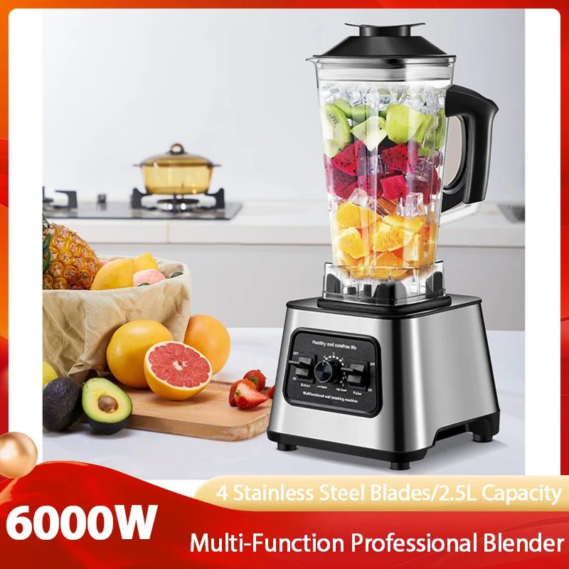 6000W-Power-Multi-Function-Professional-Blender-4-Blade-2-In-1-Wall ...