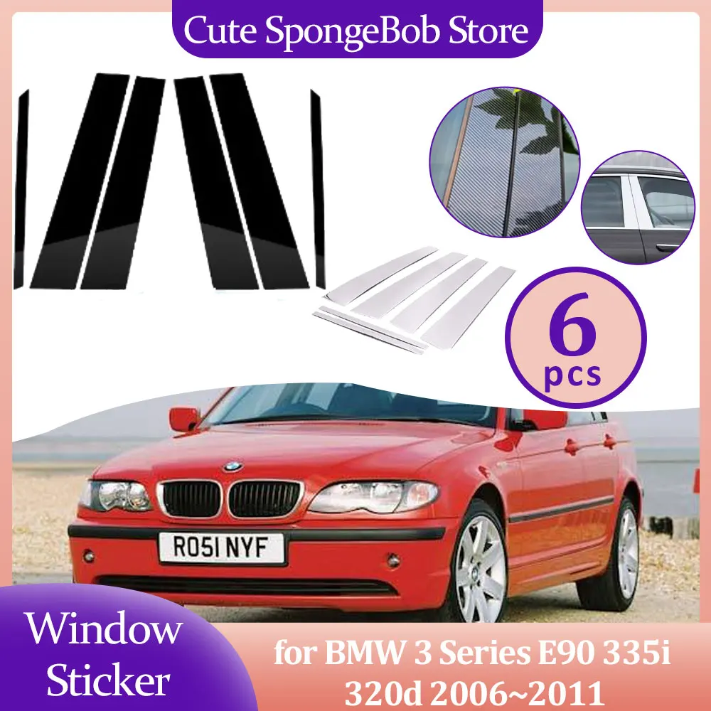 Car-Door-Window-Trim-Cover-for-BMW-3-Series-E90-335i-320d-2006-2011 ...