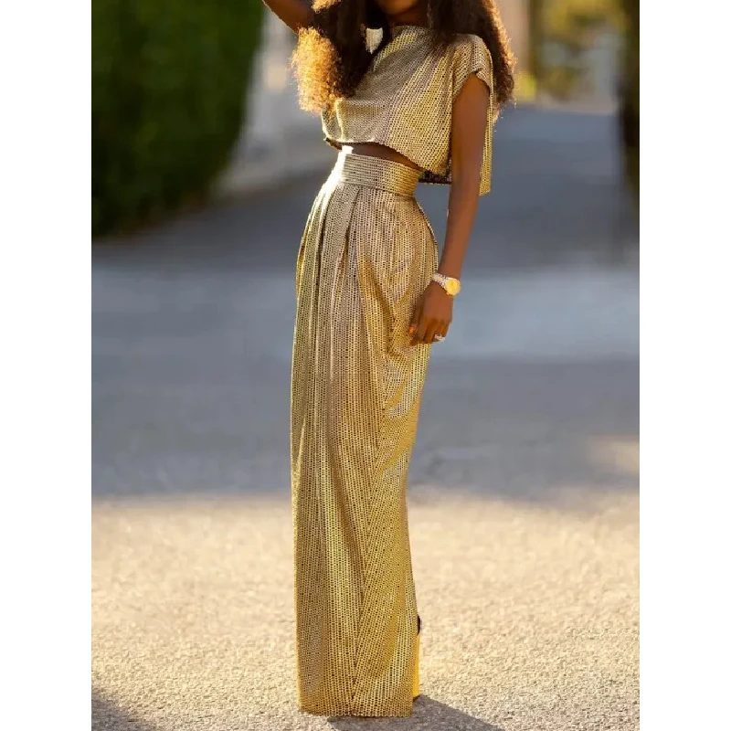 Krisnanas-Traf-women-2024-Pant-Sets-Fashion-Women-s-High-Waisted-Pajama ...