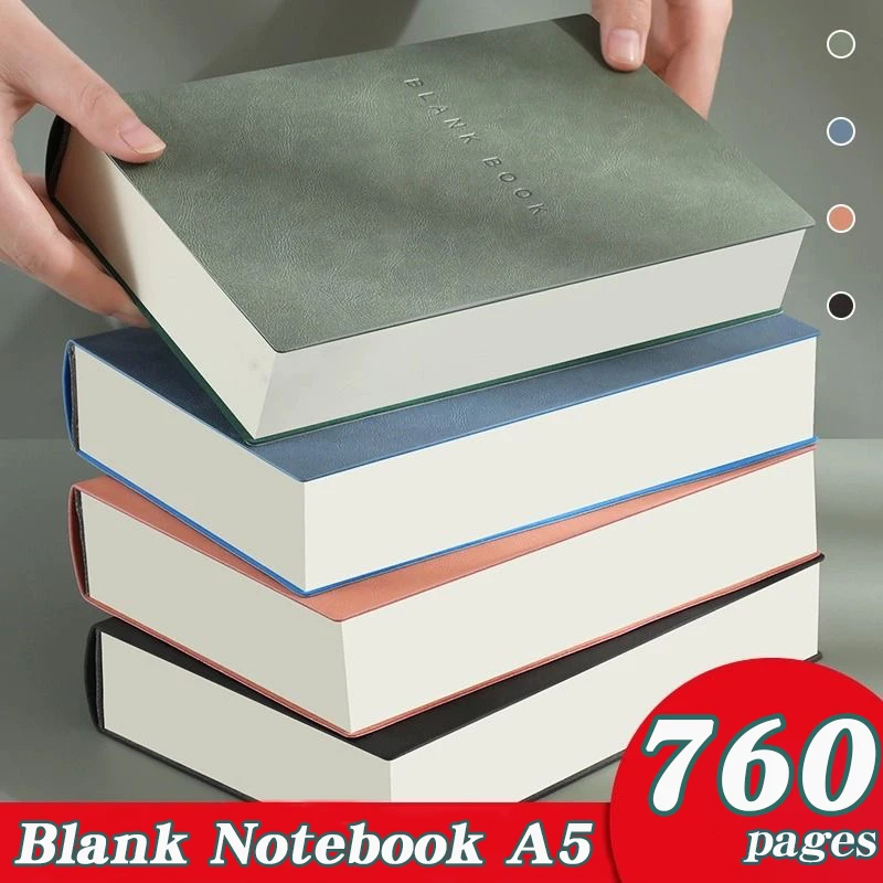 Notebook-super-grosso-para-esbo-ar-e-graffiti-A5-Blocos-em-branco-PU ...