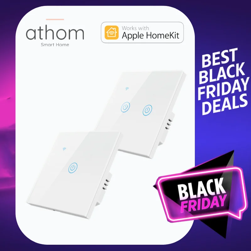 ATHOM-Homekit-No-Neutral-Needed-WiFi-EU-Standard-Smart-Switch-Touch-Key ...