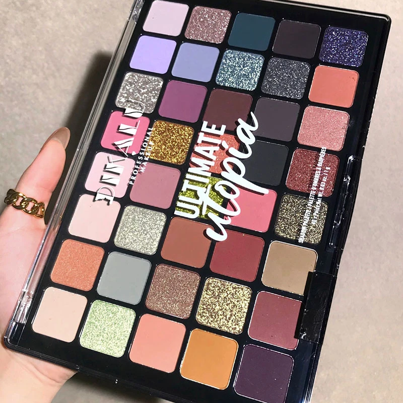 Dikalu 4.colors Ultimate Utopia Eyeshadow Palette Purple Glitter Pearly ...