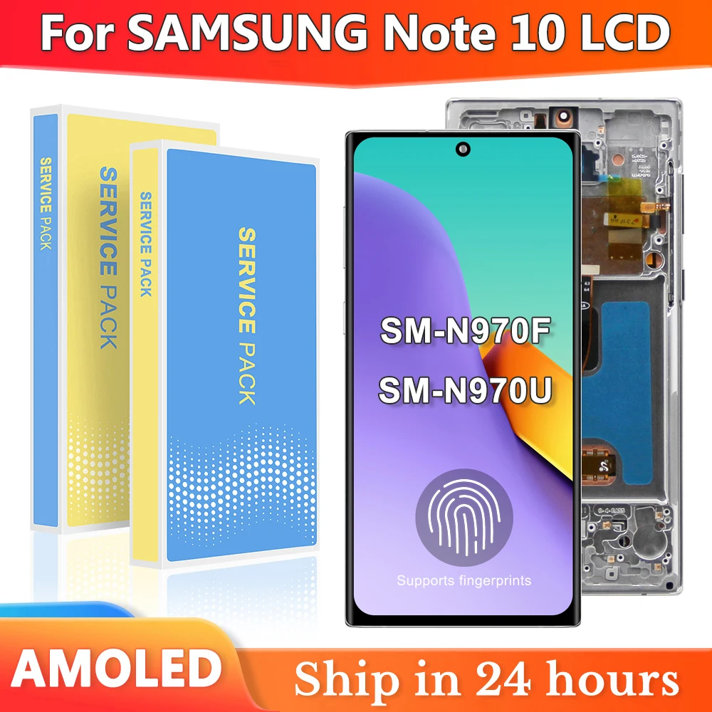 AMOLED-LCD-With-Frame-For-SAMSUNG-Note-10-LCD-SM-N970F-SM-N970U-Display ...