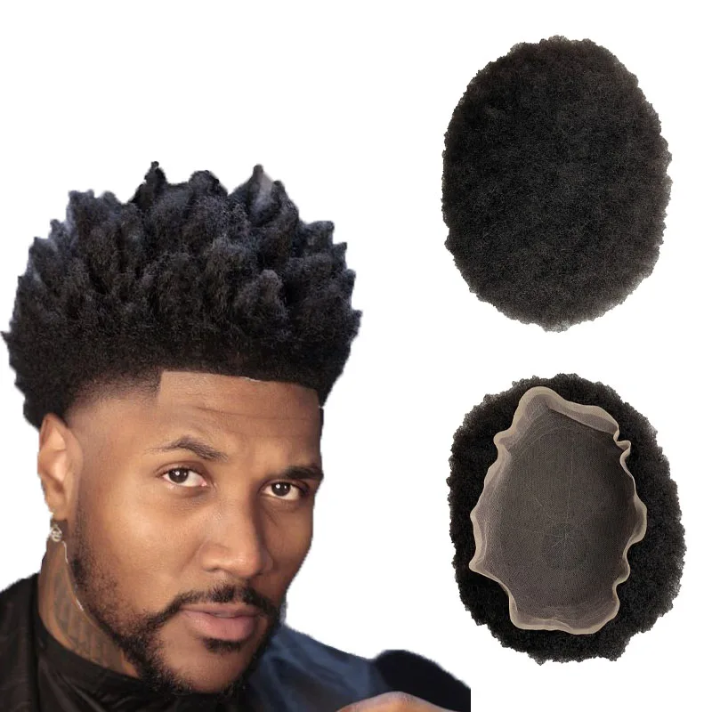 4mm-Root-Afro-1b-Natural-Black-Brazilian-Virgin-Human-Hair-Systems-8x10 ...