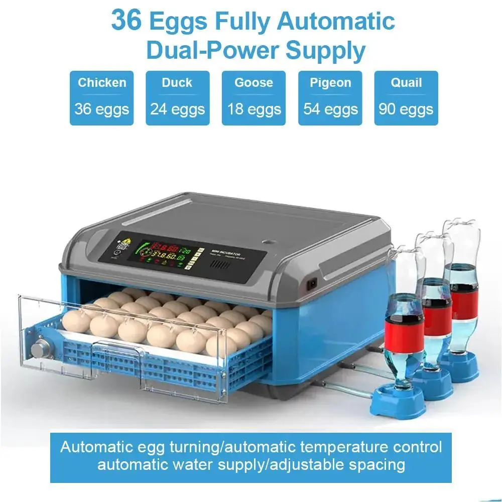 36-Egg-Incubator-Fully-Automatic-Digital-Incubator-Household-Brooder-Farm-Chicken-Bird-Incubator ...
