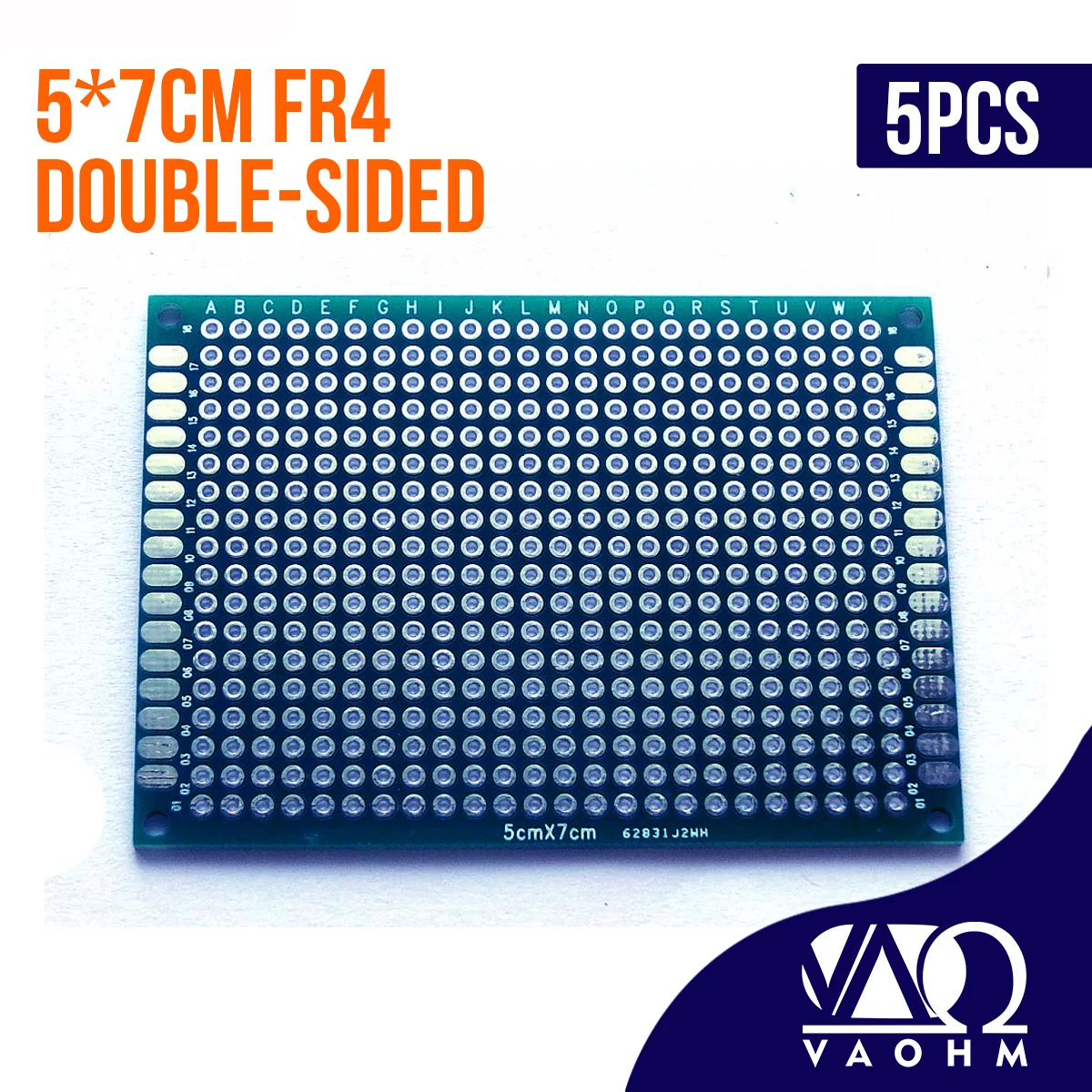 5PCS 5*7cm Prototype PCB Double Sided FR4