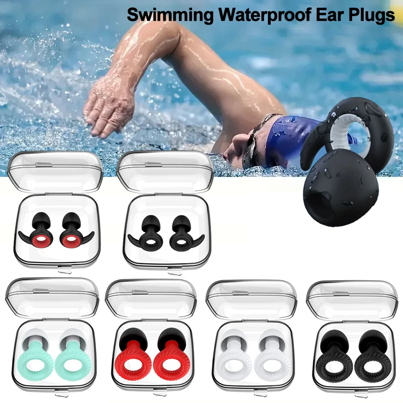 2Pcs-Waterproof-Swimming-Earplugs-Silicone-Ear-Plugs-Diving-Sport-Plugs ...