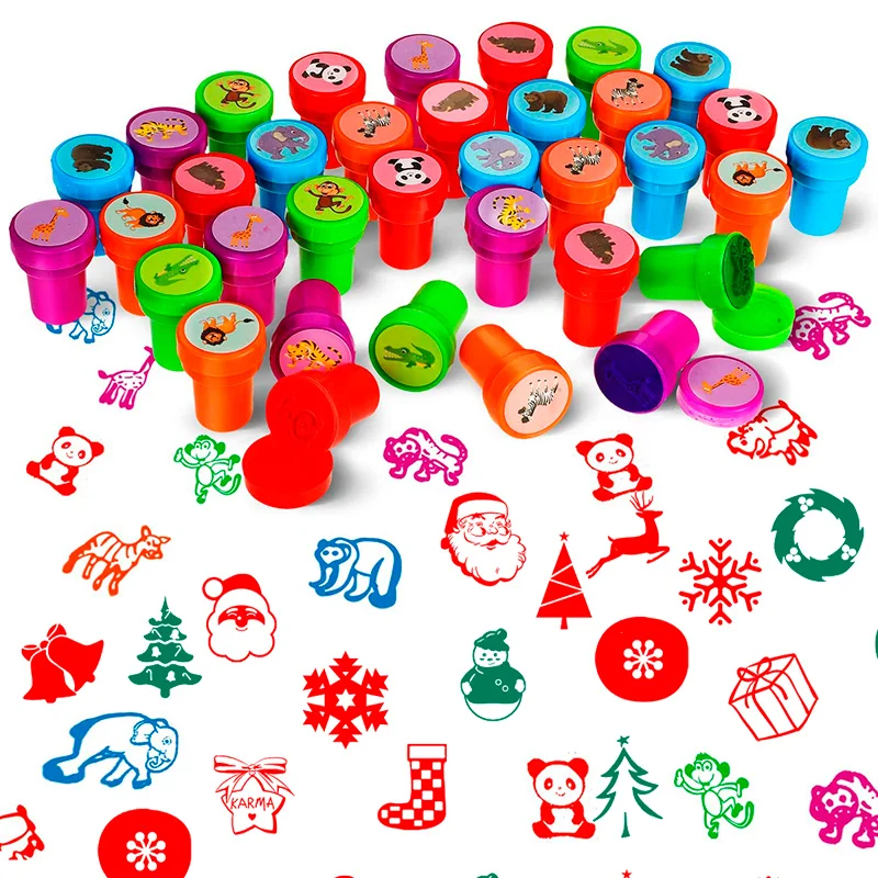 10pcs Assorted Stamps for Kids Self ink Stamps Children Toy Stamps ...